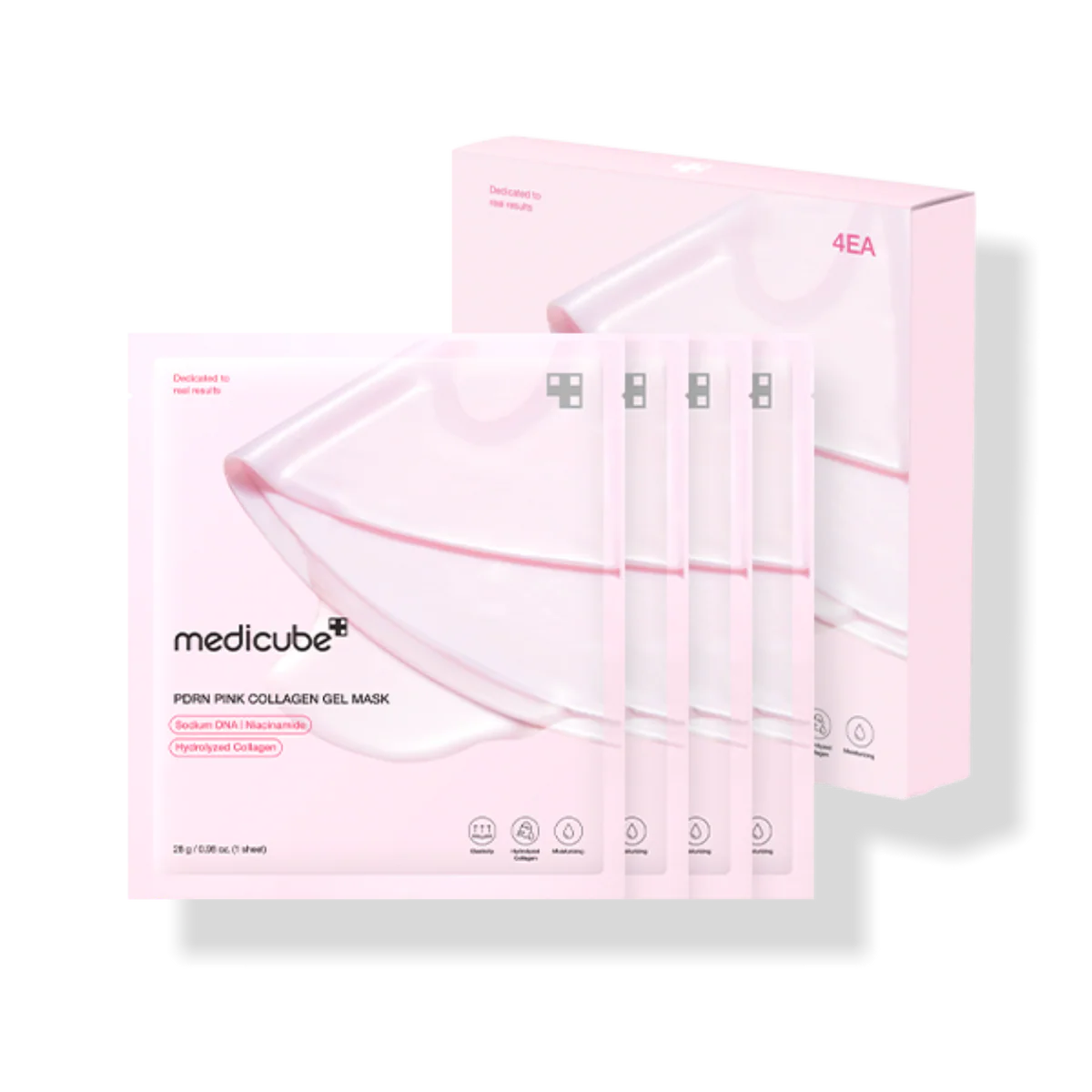 Medicube PDRN Pink Collagen Gel Beauty Mask 4Pcs - IMBEAU